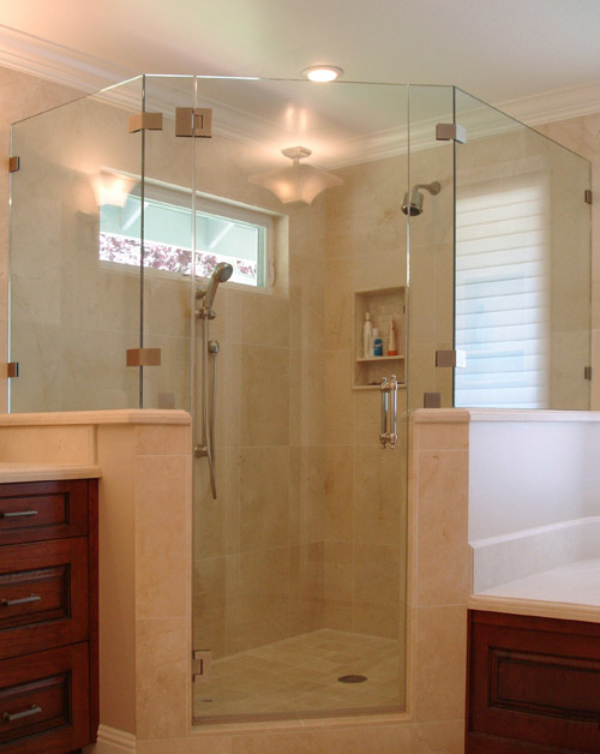 All Glass Corner Shower Doors & Enclosures