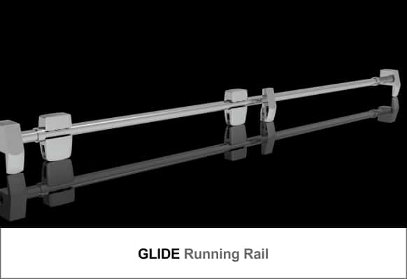 Glide Running Rail | Schicker Luxury Shower Doors, Inc.